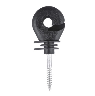 Black Electric Fence Post Insulators Ring Screw-In Wood Post Insulators