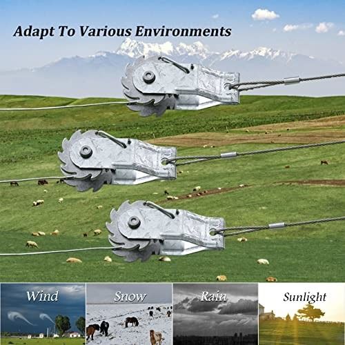 Electric Electric Fence Wire Strainer, Pack Of 24 Aluminum Alloy Inline ...