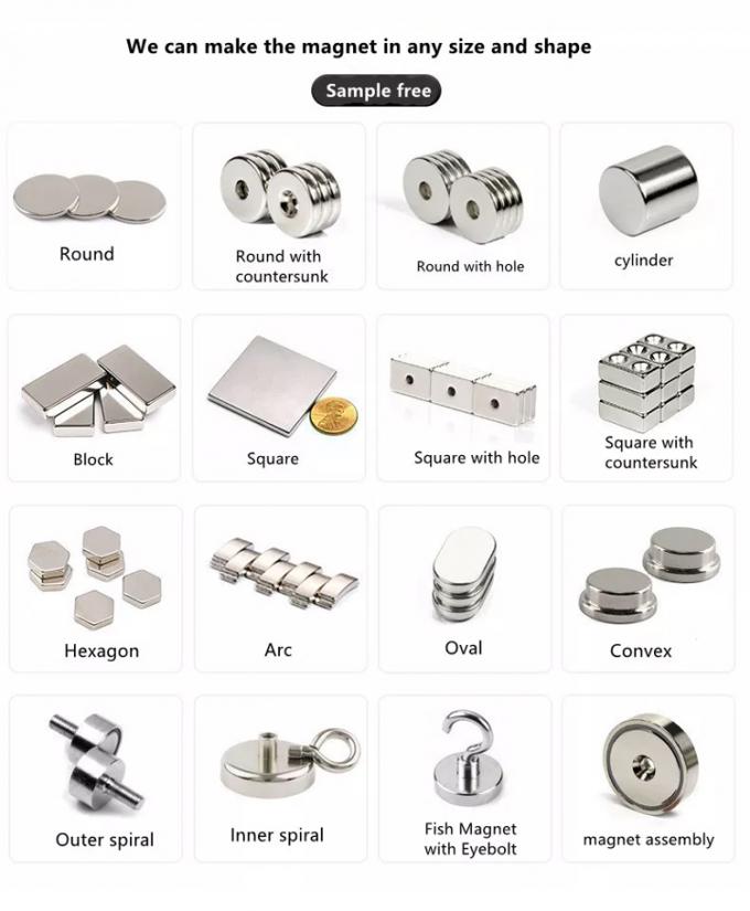 Rectangular Heavy Duty Neodymium Rare Earth Magnets DIY Lockers Cabinet ...